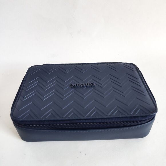Missoni | Bags | New Missoni Delta One First Class Travel Kit Case Blue Wave Amenity Complete ...